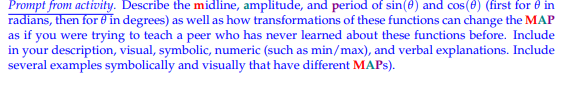 Solved Prompt from activity. Describe the midline, | Chegg.com