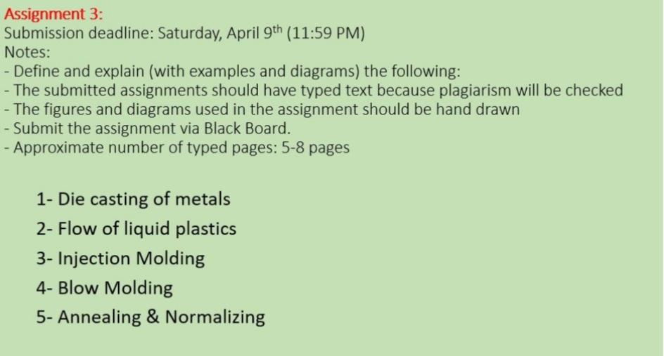 Solved Assignment 3: Submission deadline: Saturday, April | Chegg.com