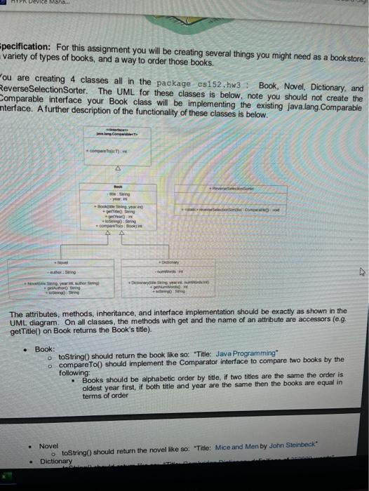 Solved The reverseSelectionsort method should implement a | Chegg.com