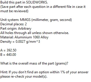 Solved Build this part in SOLIDWORKS. (Save part after each | Chegg.com