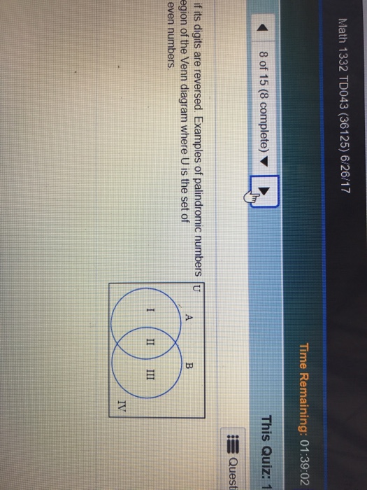 Solved This Question: 1 pt Find the set A' U C U={1, 2, 3, | Chegg.com