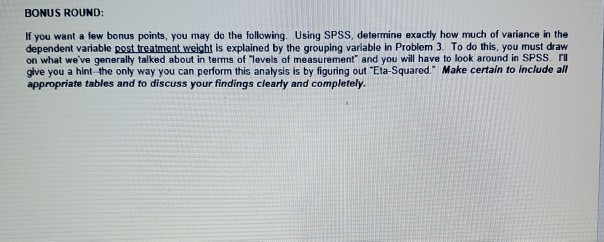 Solved BONUS ROUND If you want a few bonus points, you may | Chegg.com