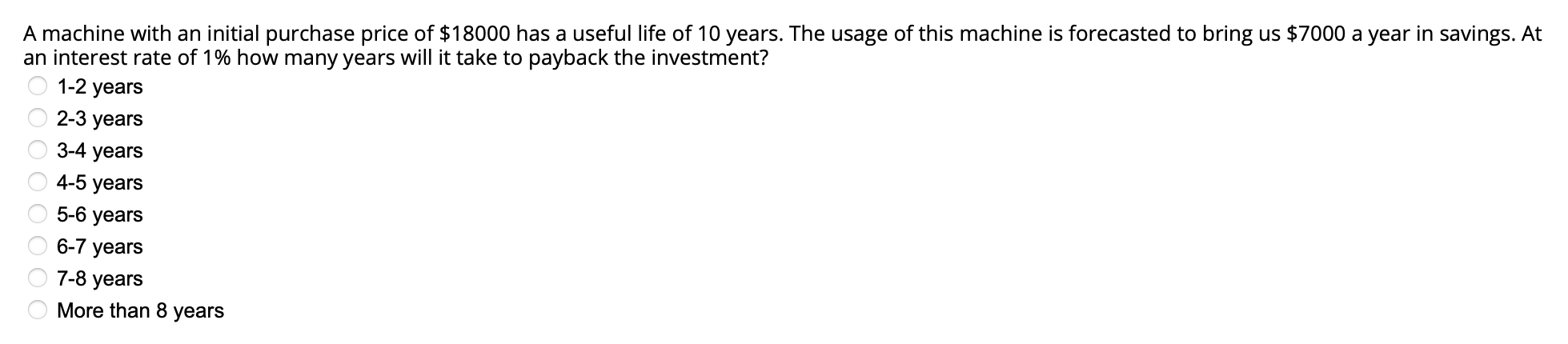 Solved A machine with an initial purchase price of $18000 | Chegg.com