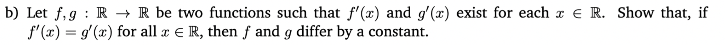 Solved Let f,g:R→R be two functions such that f′(x) and | Chegg.com