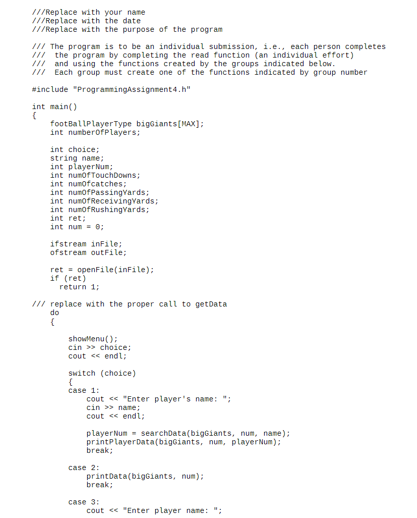 Solved Structures, arrays of structures, functions, header | Chegg.com