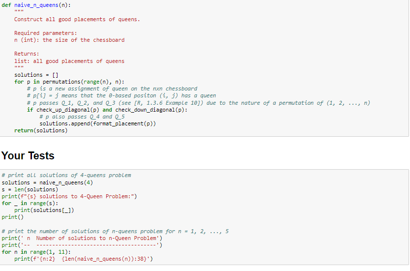 Solved The n-queens puzzle is the problem of placing n chess | Chegg.com