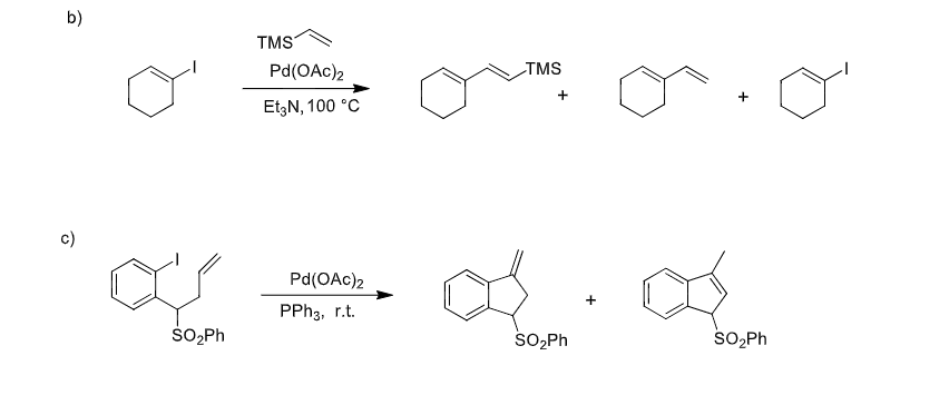 Solved TMS PPh3, r.t. Pd(OAc)2 | Chegg.com