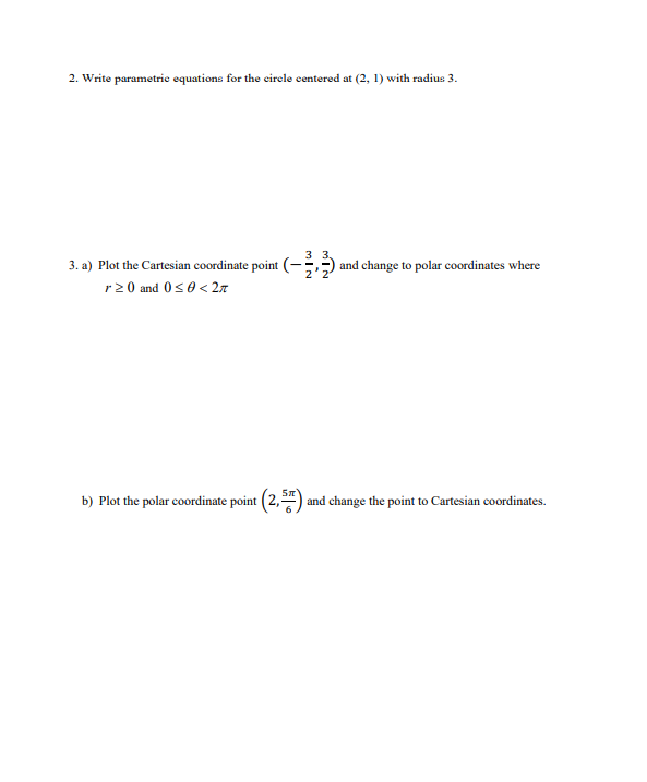 Solved 1. For the parametric equations x=t+1,y=t2+2t a) Plot | Chegg.com