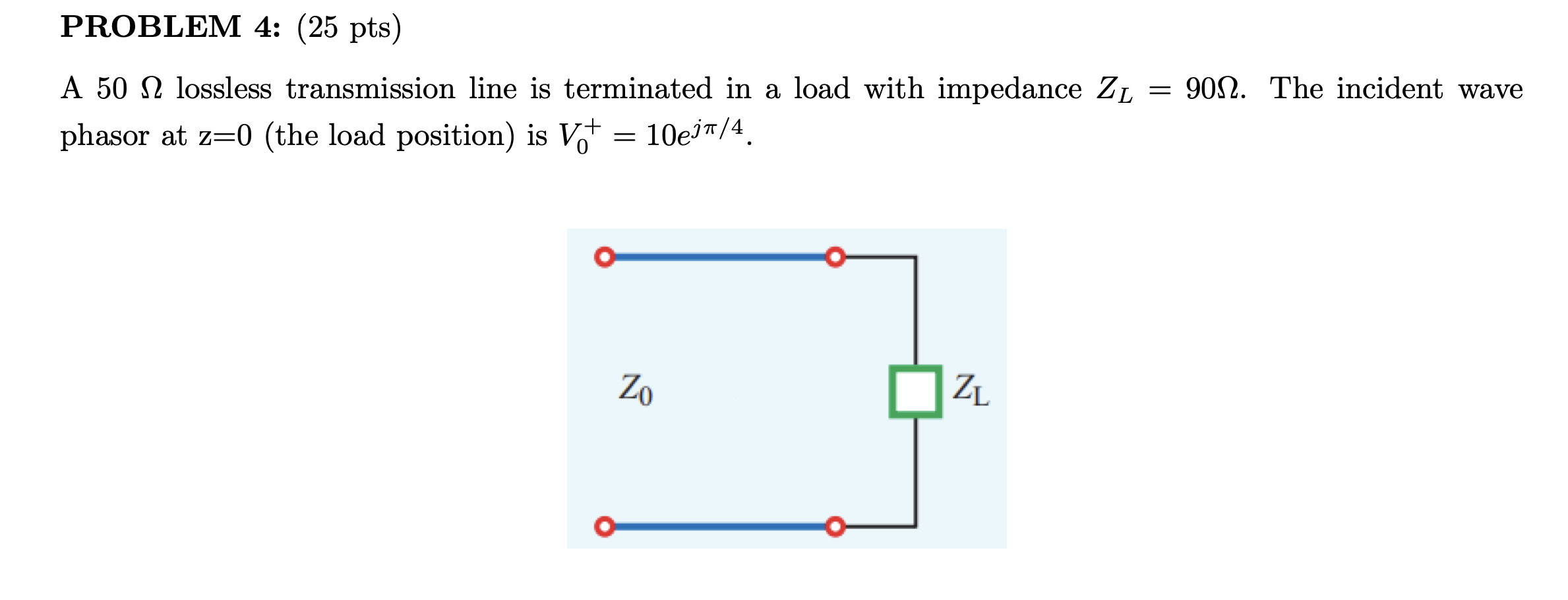 Solved The incident power on the tansmission line; Part B (6 | Chegg.com