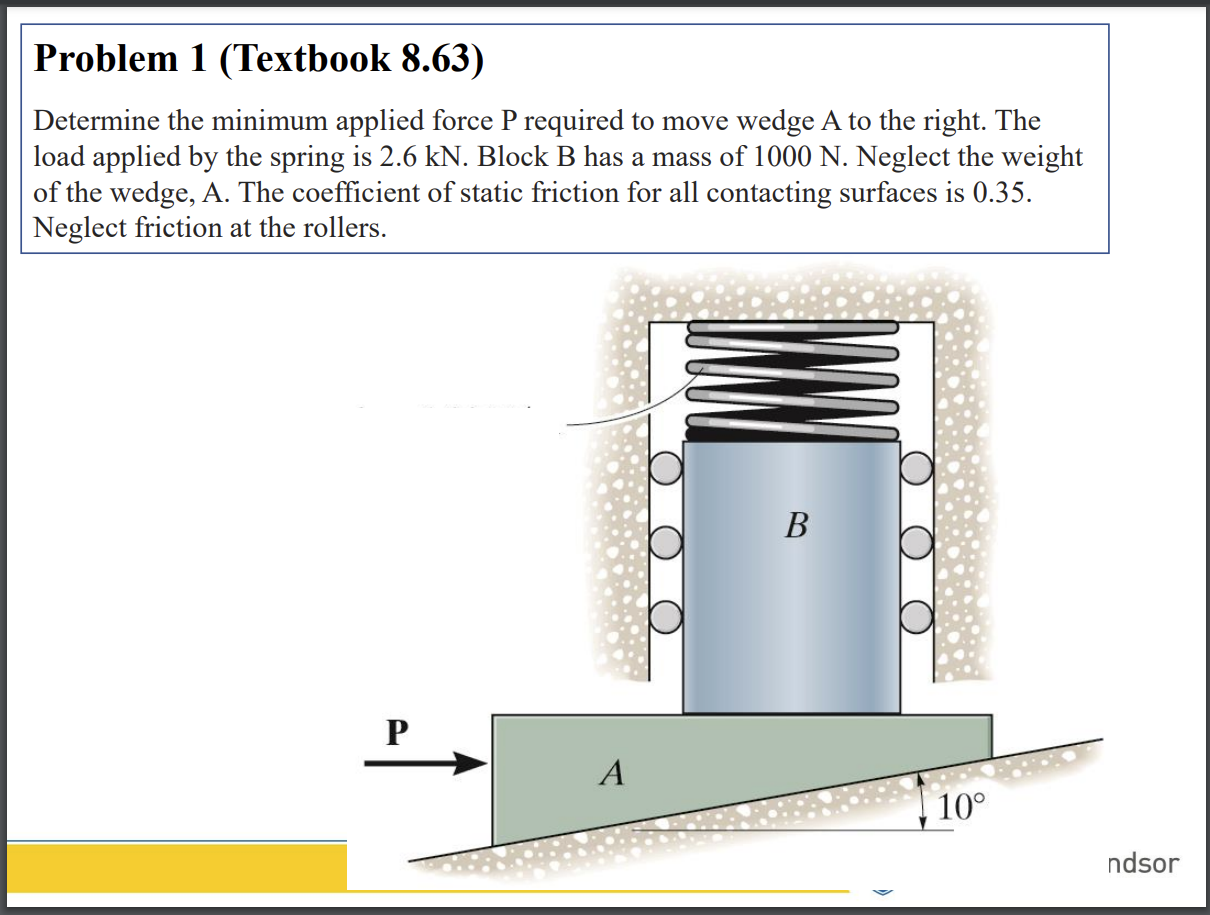 Solved Problem 1 Textbook 8 63 Determine The Minimum
