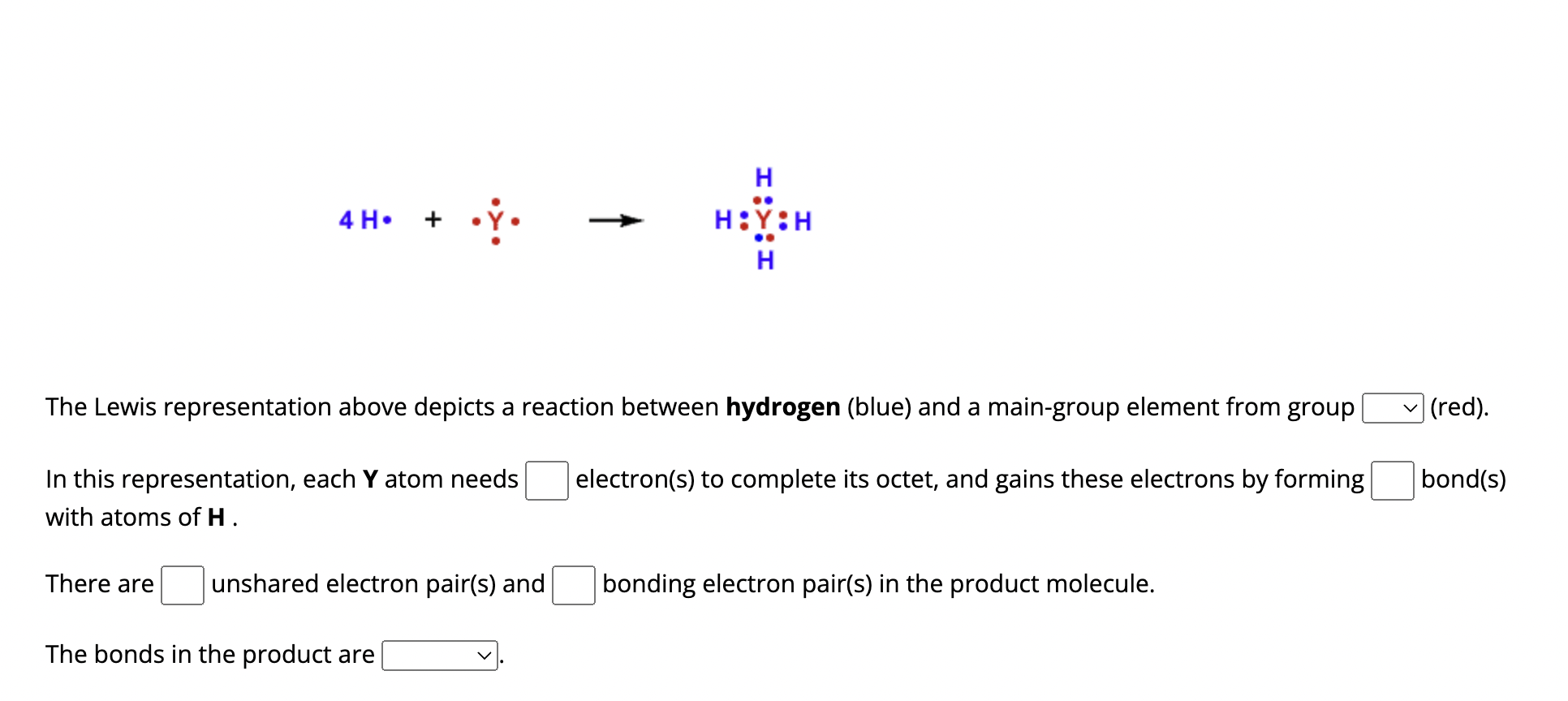 Solved The Lewis representation above depicts a reaction | Chegg.com