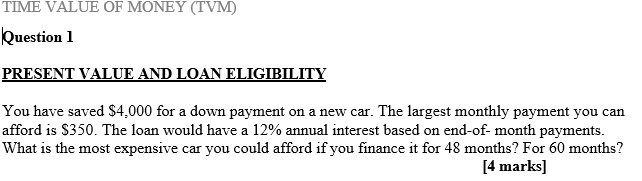 Solved PRESENT VALUE AND LOAN ELIGIBILITY You have saved | Chegg.com