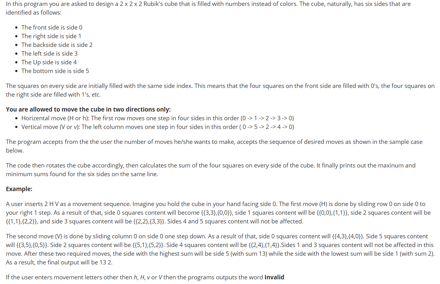 Solved In this program you are asked to design a 2 x 2 x 2 | Chegg.com