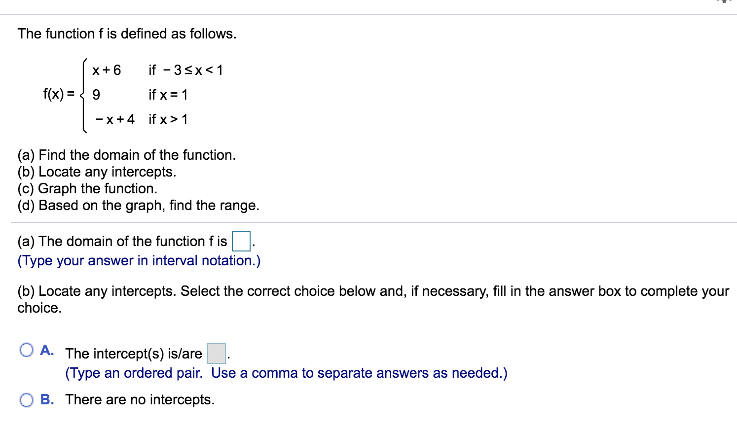 Solved The function f is defined as follows. X + 6 if -35x