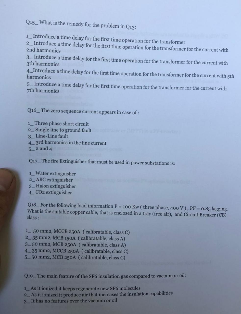 Solved Q15_What is the remedy for the problem in Q13: 1_ | Chegg.com