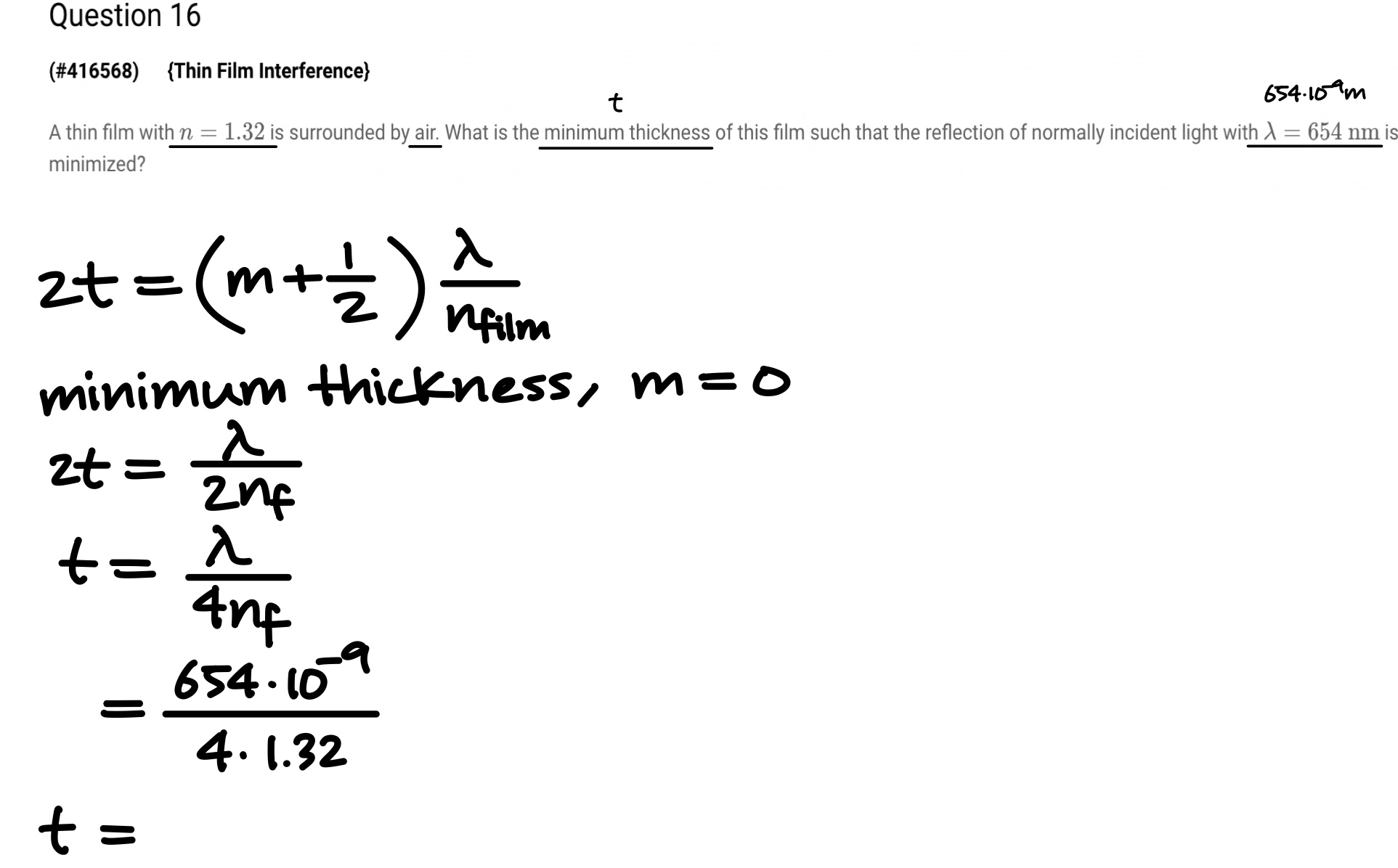 Solved What's wrong with my work? Why is the correct formula | Chegg.com