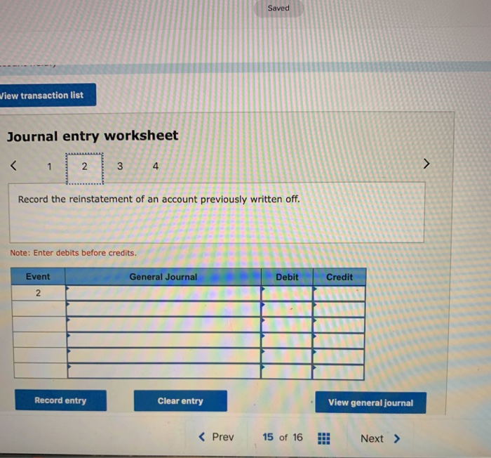 Solved Saved Help Save & ExitSubmit Check my work Exercise | Chegg.com