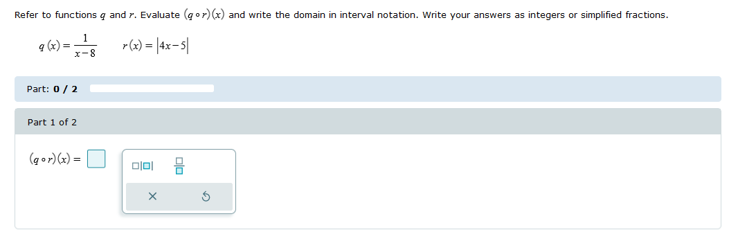Solved Refer to functions q ﻿and r. ﻿Evaluate (q@r)(x) ﻿and | Chegg.com