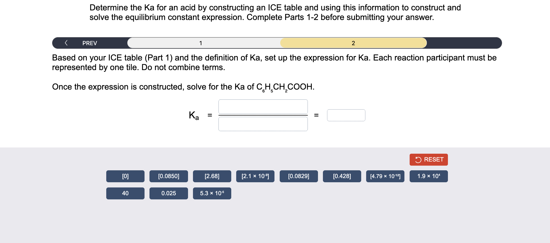 Solved Determine the Ka for an acid by constructing an ICE | Chegg.com