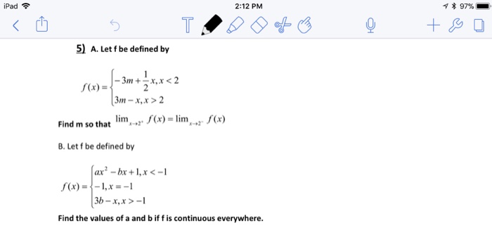 Solved iPad令 2:12 PM * 97%- く凹 5) A. Letf be defined by | Chegg.com Solved iPad令 2:12 PM * 97%- く凹 5) A. Letf be defined by | Chegg.com
