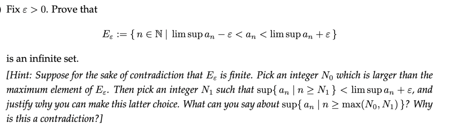Solved (Lecture 10) In this problem, let an be a bounded | Chegg.com