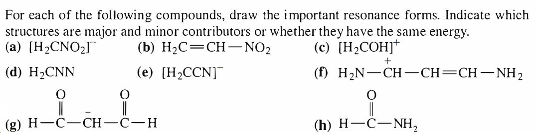 Solved + For each of the following compounds, draw the | Chegg.com