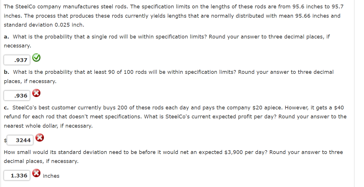 Solved cant figure out the ones w red Xs next to them, the | Chegg.com