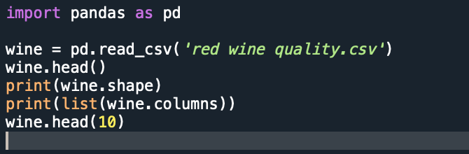 Solved 1. Load the red wine quality data set (red wine | Chegg.com