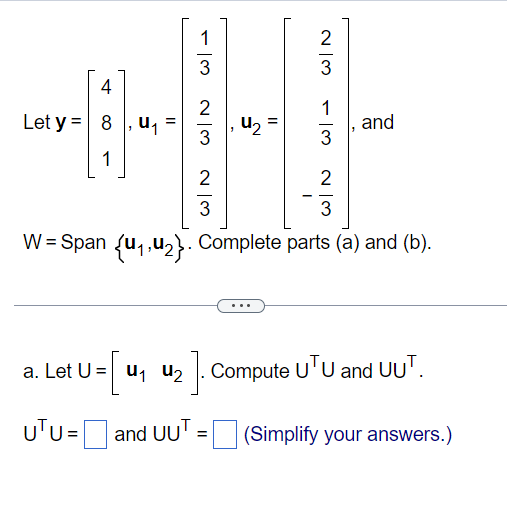 Solved Let \\( \\mathbf{y}=\\left[\\begin{array}{c}4 \\\\ 8 | Chegg.com