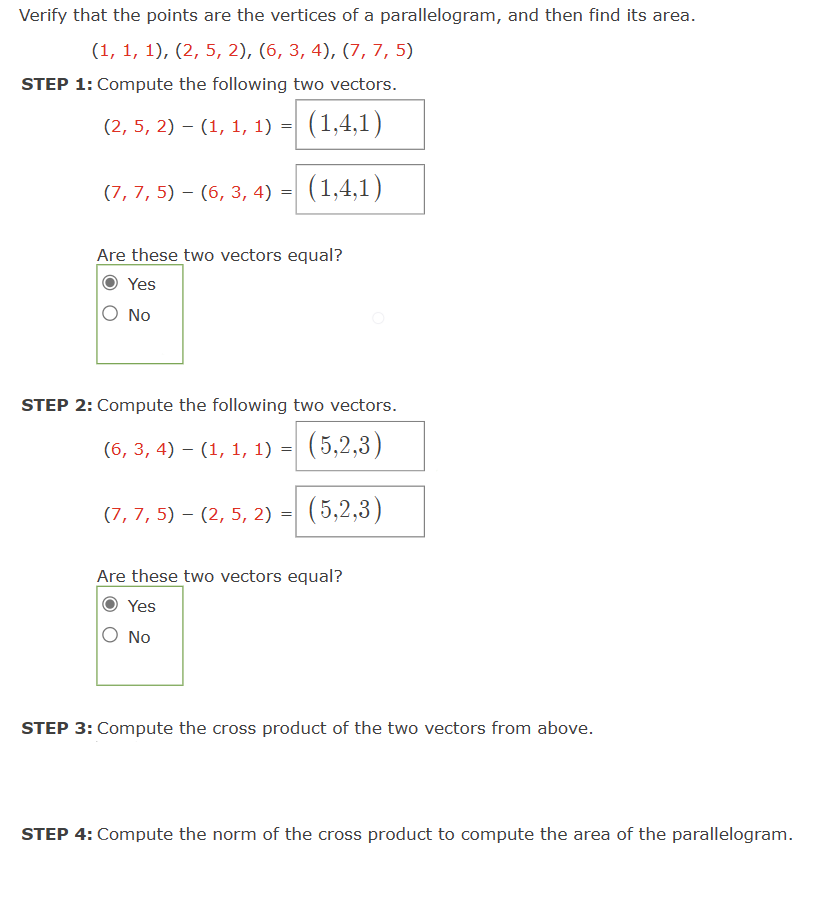 Solved (1,1,1),(2,5,2),(6,3,4),(7,7,5) STEP 1: Compute the | Chegg.com