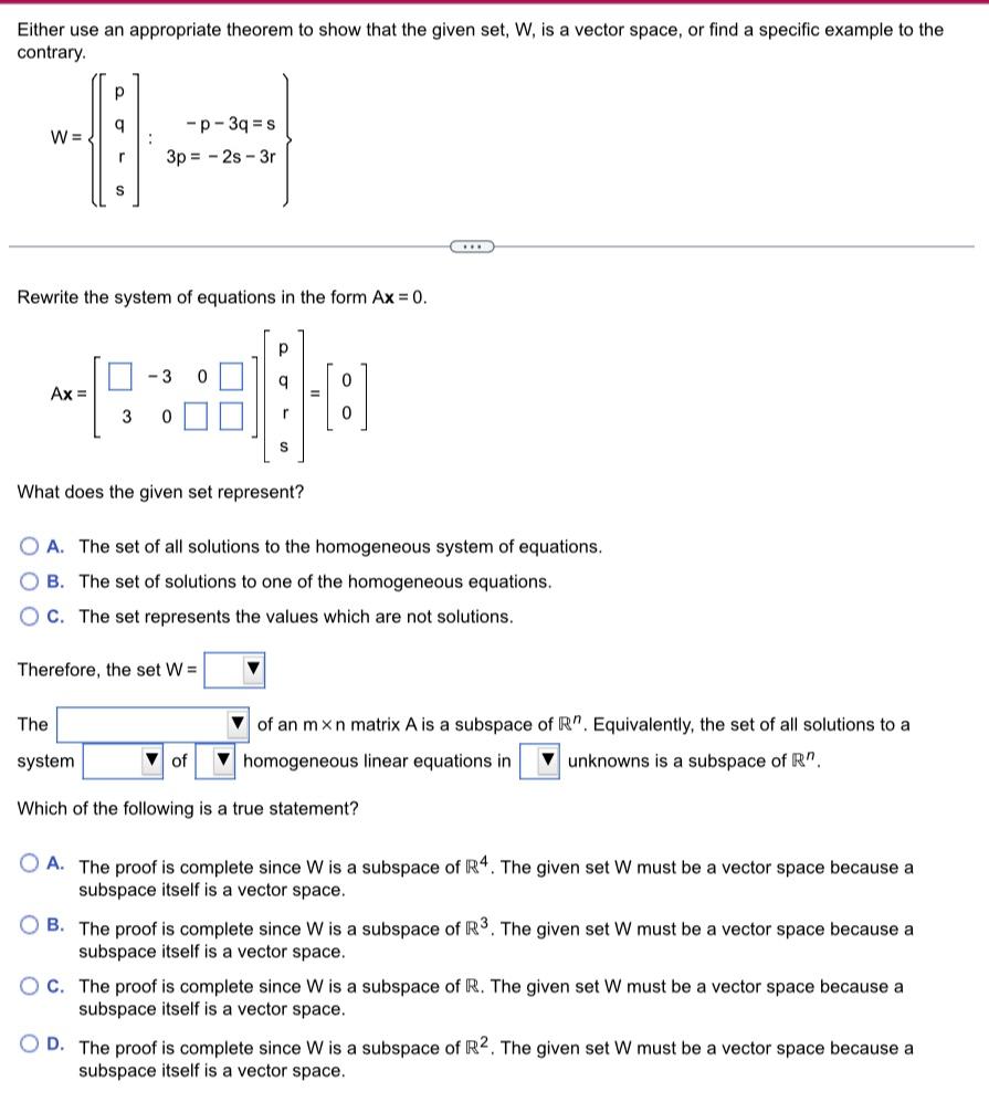 Solved Either use an appropriate theorem to show that the | Chegg.com