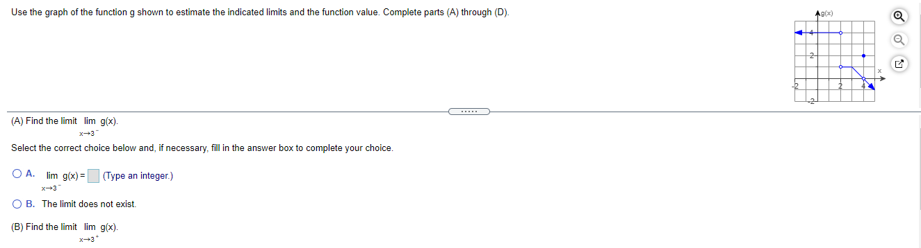 Solved Use the graph of the function g shown to estimate the | Chegg.com