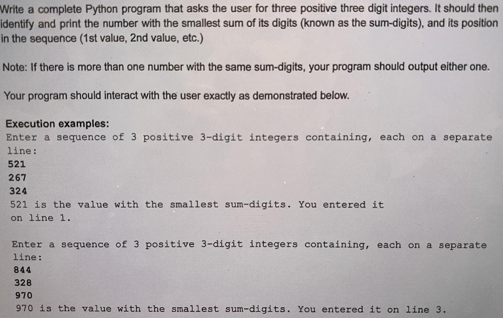 Solved Use only python to answer this question. Don't use | Chegg.com