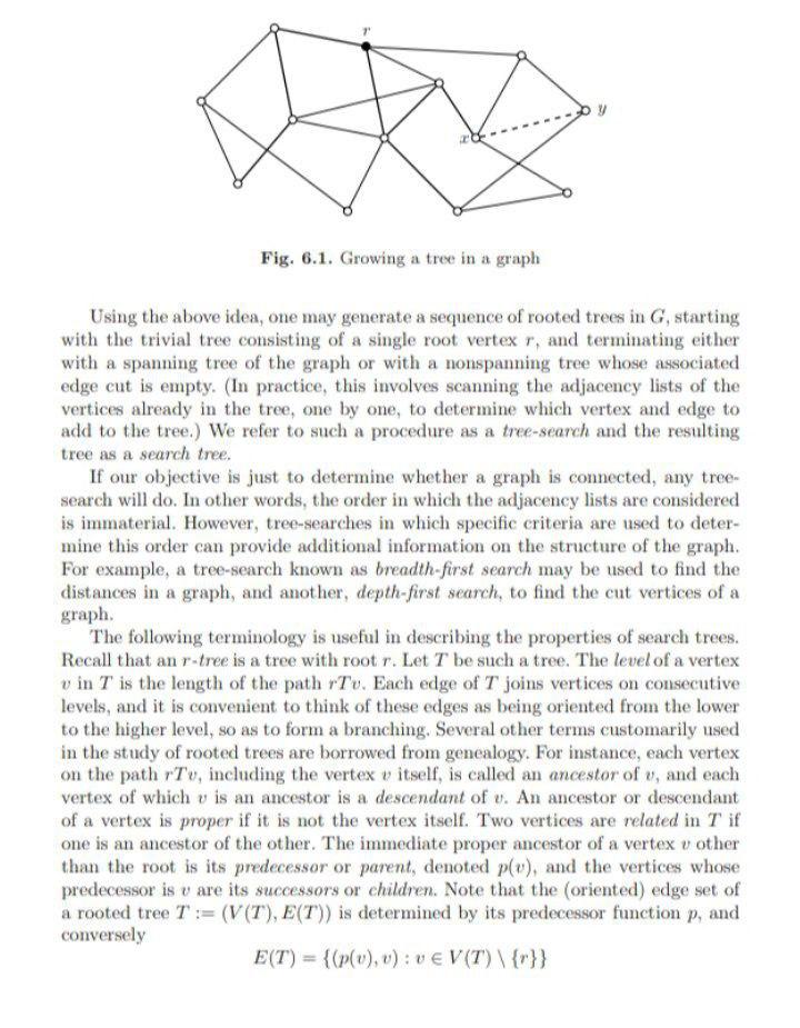 Solved 6.1 Tree-Search (b) Fig. 6.3. (a) A depth-first | Chegg.com