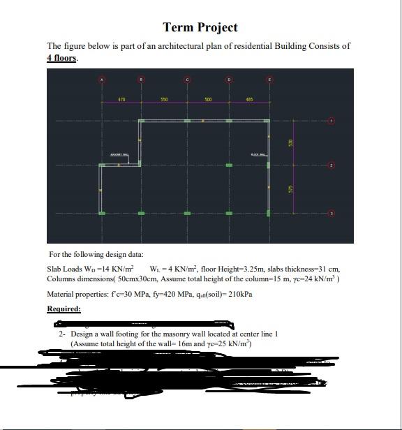 Solved Term Project The figure below is part of an | Chegg.com