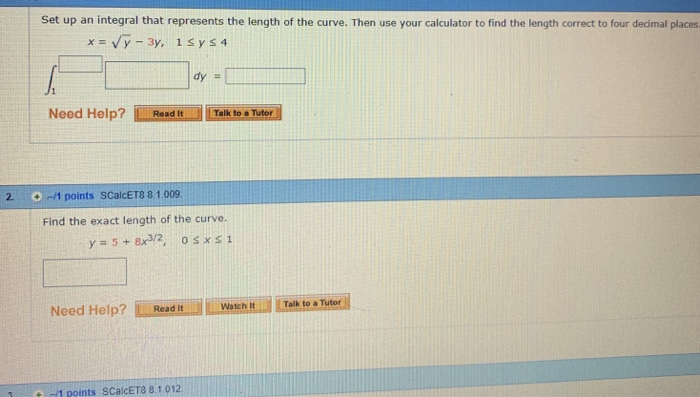 Solved Set up an integral that represents the length of the | Chegg.com