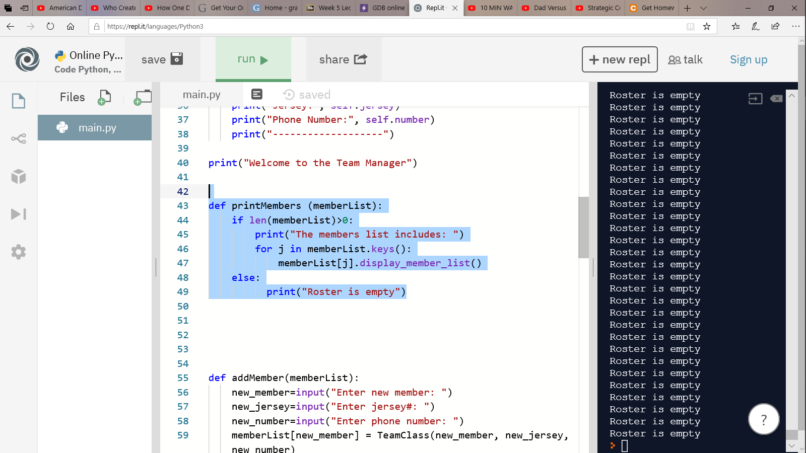 Solved Hi My Python Program Is Caught Up In An Infinite