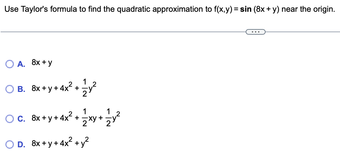 Solved Use Taylor's formula to find the quadratic | Chegg.com