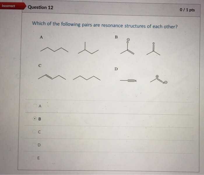 Solved Which of the following pairs are resonance structures | Chegg.com Solved Which of the following pairs are resonance structures | Chegg.com