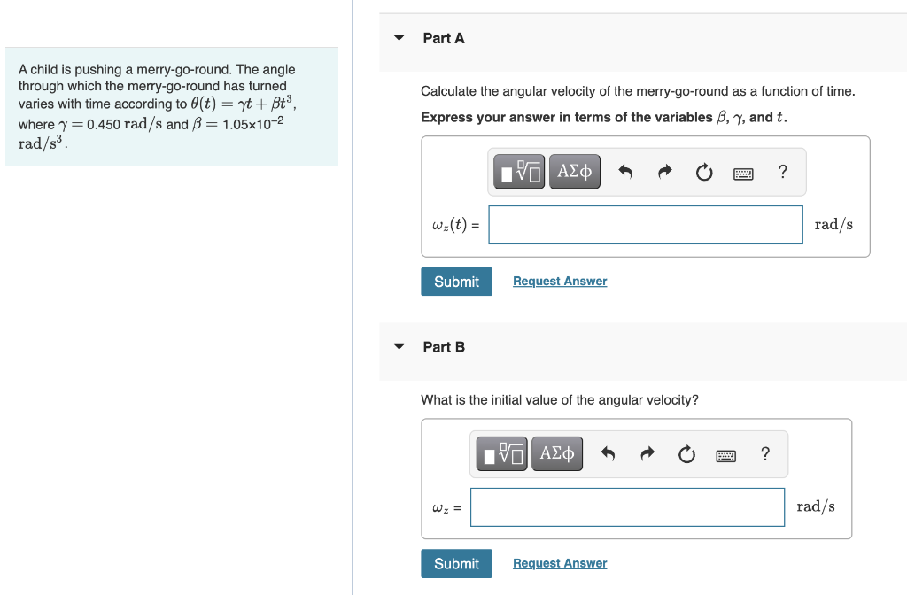 Solved A child is pushing a merry-go-round. The angle | Chegg.com
