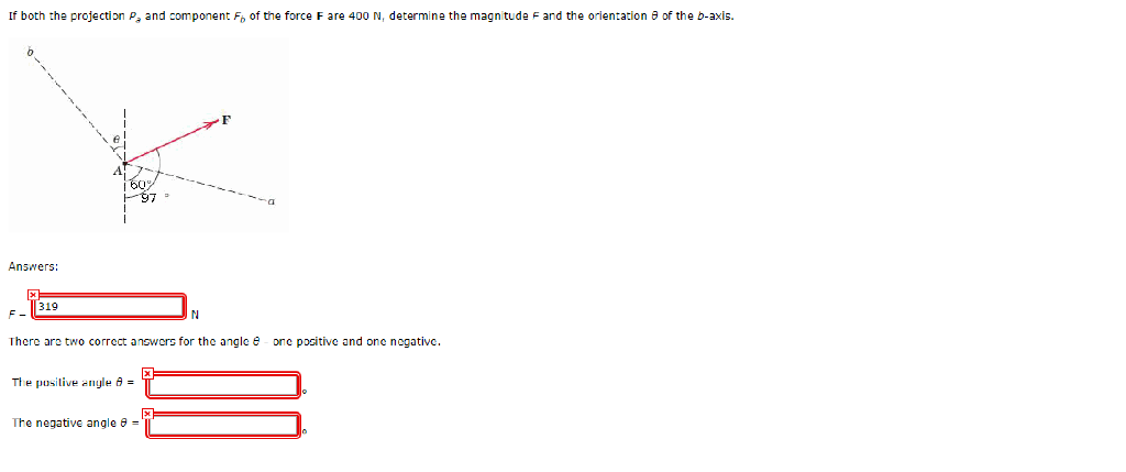 Solved of the b-axis If both the projection Pa and component | Chegg.com