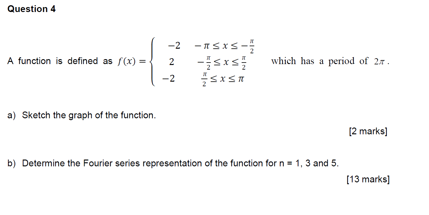 Solved Question 4 A function is defined as f(x) = -13x5120 | Chegg.com