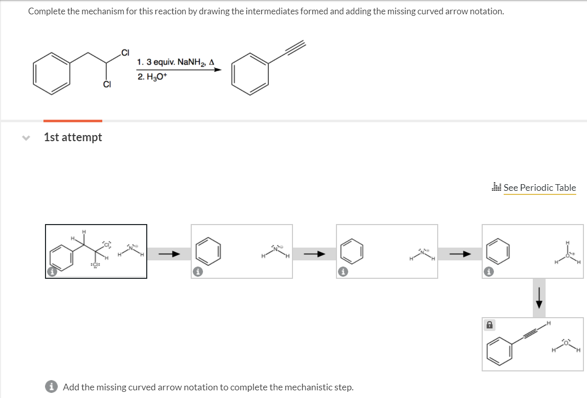 Solved Complete the mechanism for this reaction by drawing | Chegg.com
