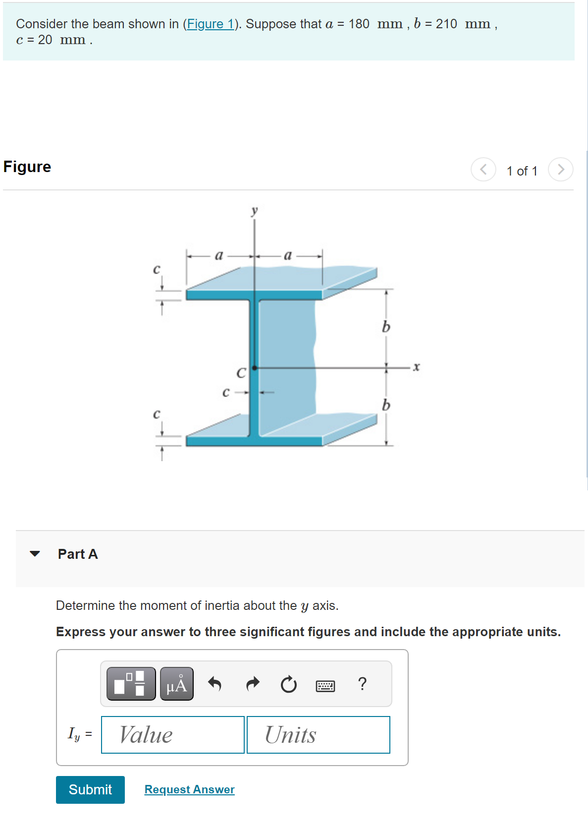Solved Consider the beam shown in (Figure 1). Suppose that | Chegg.com