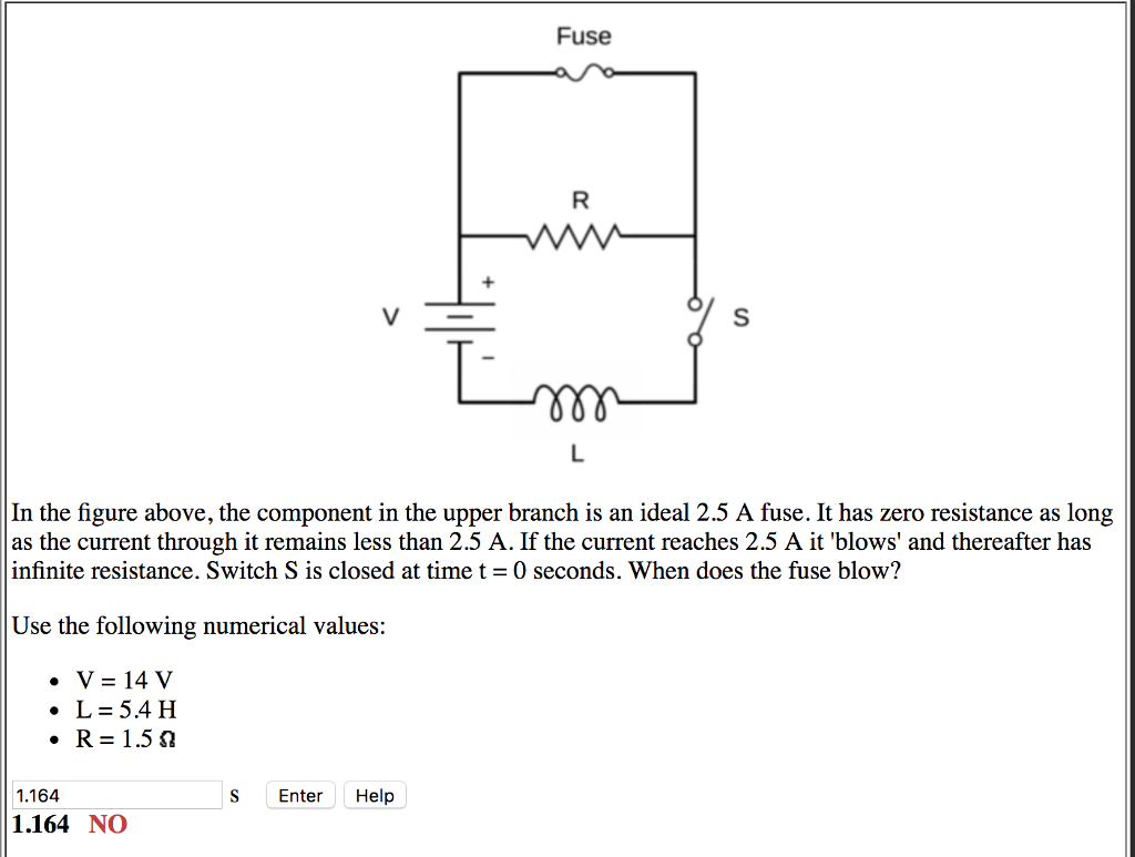 Solved Fuse In the figure above, the component in the upper | Chegg.com