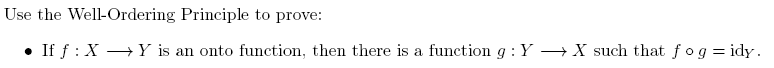 Solved Use the well-Ordering Principle to prove: . If f:X + | Chegg.com