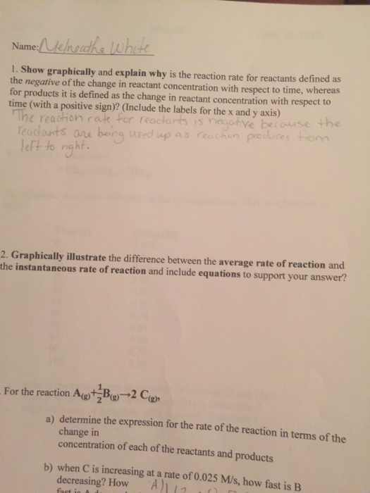 Solved Name:/Wejnouhs 1. Show graphically and explain why is | Chegg.com