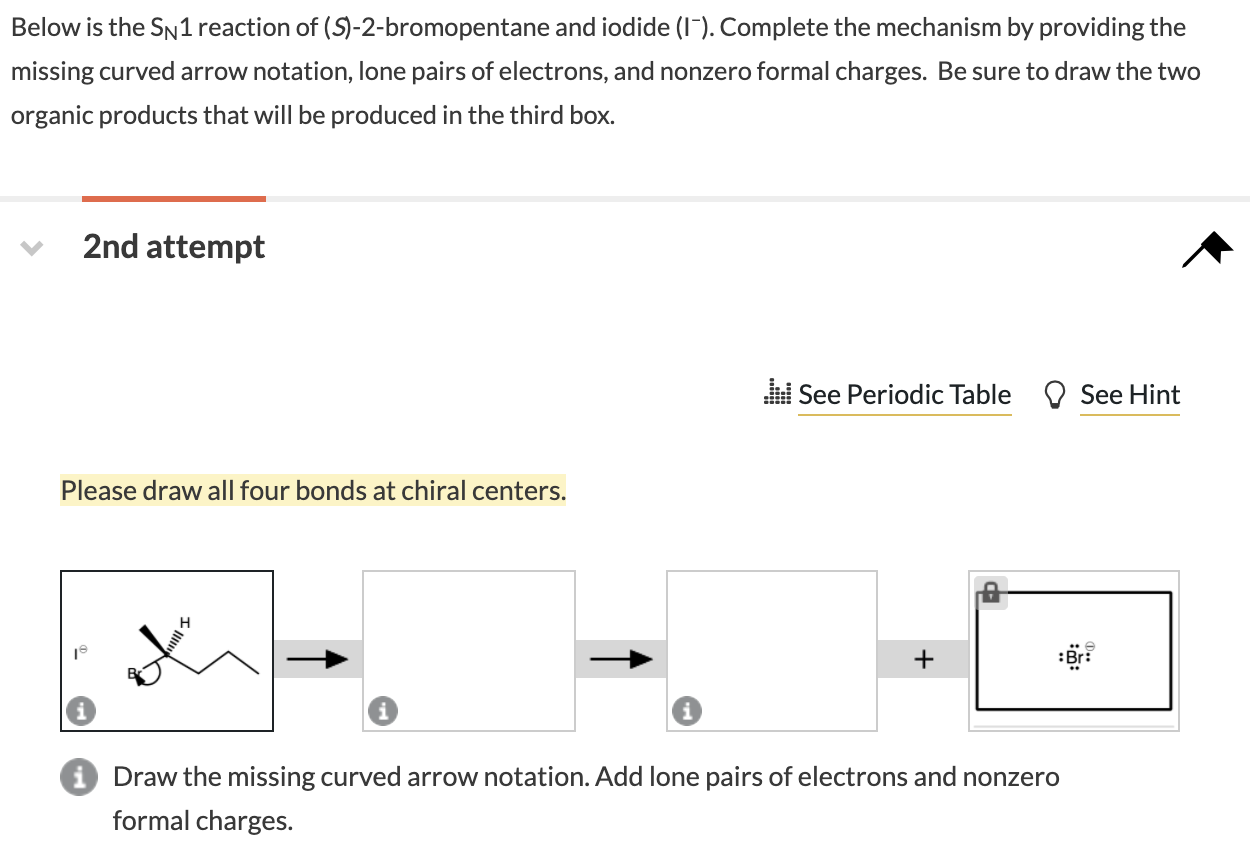 Solved Below is the Sn1 reaction of (S)-2-bromopentane and | Chegg.com
