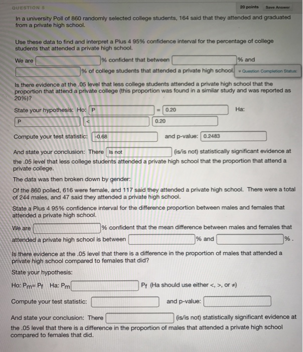 Solved In a university Poll of 860 randomly selected college | Chegg.com