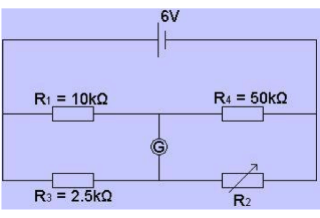 Solved For the Wheatstone Bridge circuit shown below. The | Chegg.com